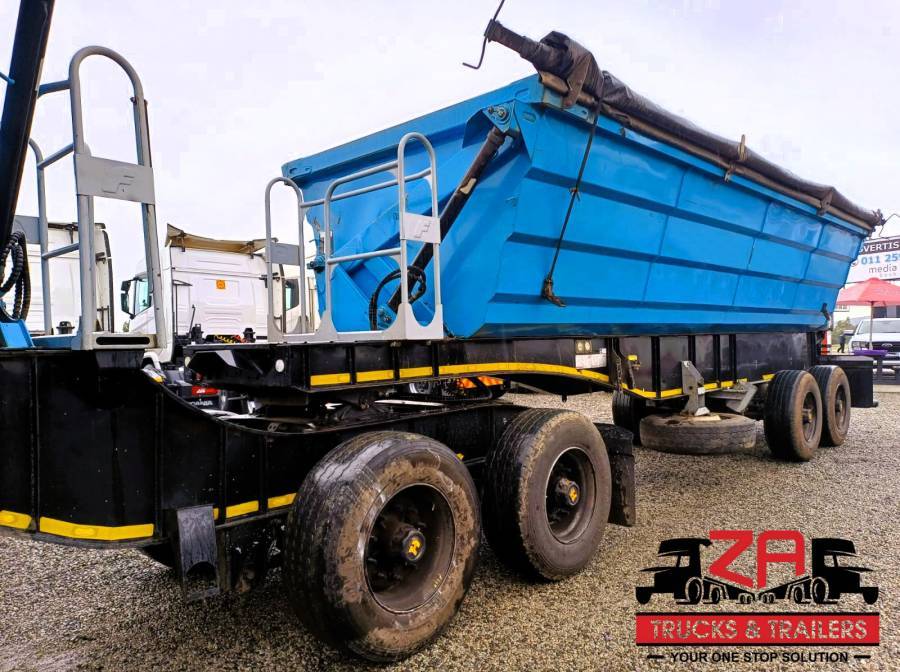 SA Truck Bodies 45 CUBE SIDE TIPPER TRAILER Side Tipper Link Trailer ...